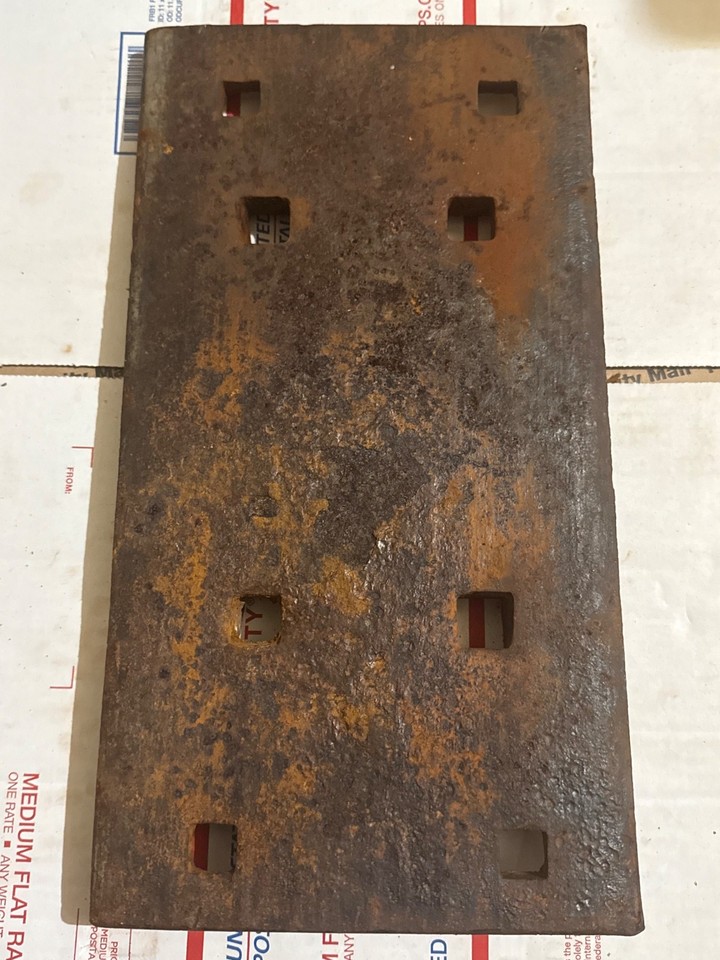 Railroad Track Tie Plate 15"x8" With 6" Rail Base Heavy 22 lbs Carbon ...