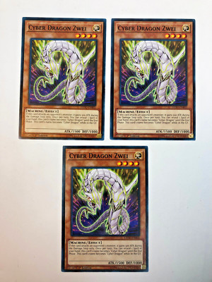 (3) YuGiOh! CYBER DRAGON ZWEI: LEDD-ENB02 COMMON 1st Edition NM | eBay