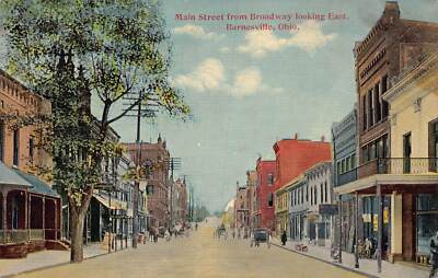 J82/ Barnesville Ohio Postcard c1910 Main Street Stores People 85 | eBay