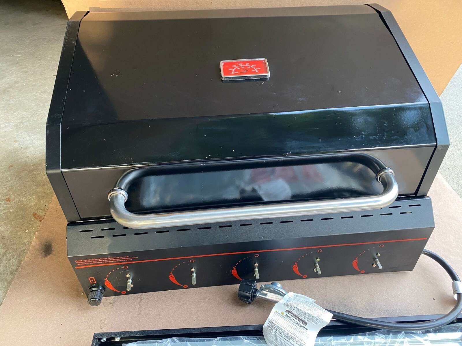 Megamaster 720-0982 5 Burner 50,000 BTU Propane Gas Grill Griddle, NO ...