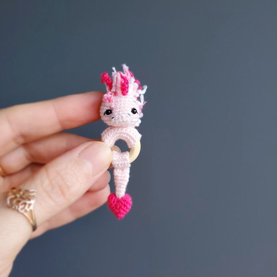 Miniature doll teether. Dollhouse mini toy animal. Doll collection ...