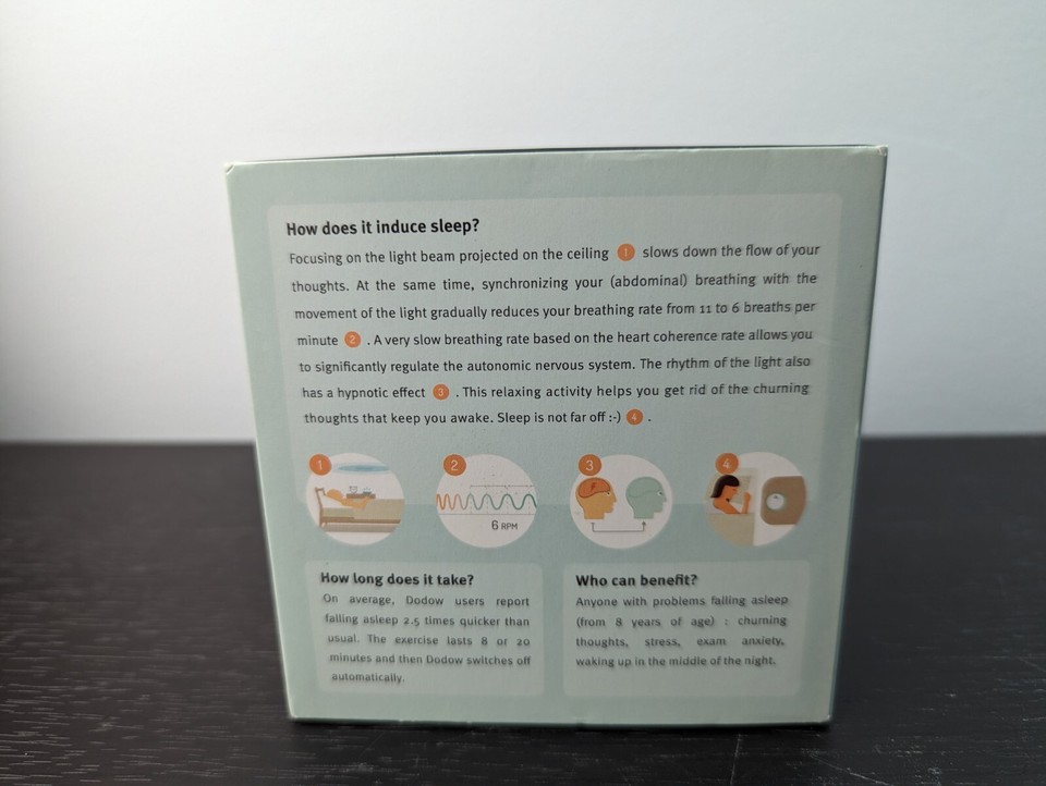 Dodow Sleep Aid Device: Fall Asleep Faster Made for Insomnia New - Free ...