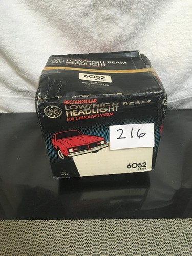 GE 12V RECTANGULAR HIGH/LOW BEAM HEADLIGHT 6052 | eBay