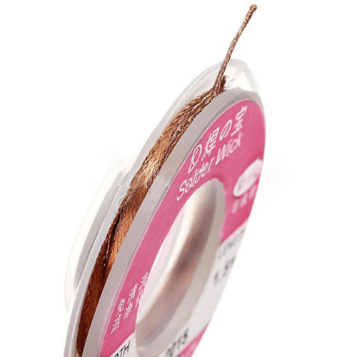 2mm X 1.5m Solder Wick Desoldering Wire Pure Copper Braid Contruction ...