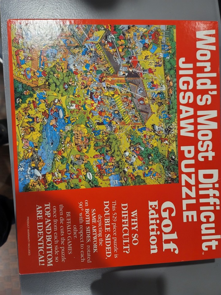 World’s Most Difficult Jigsaw Puzzle Golf Edition 529pc Double Sided | eBay