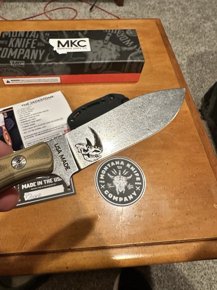 Montana Knife Company - MKC X Aaron Snyder Collab - Jackstone - Olive/Tan - NIB! | eBay