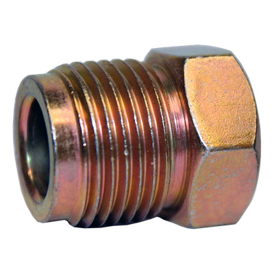 AGS TR-615 Tube End Fitting Nut 3/8" X 18mm X 1-1/2" Bubble Flare Steel ...
