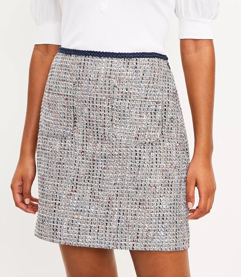 NWOT Ann Taylor Loft Tweed Pocket Shift Skirt Sz 10 | eBay