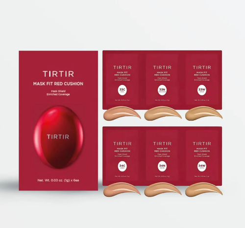 TIRTIR Mask Fit Red Cushion Foundation Trial Kit - 6 Shades Sample ...