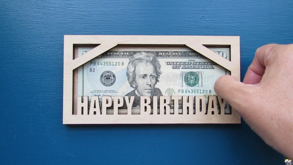 Personalized Birthday Money Holder - Birthday Cash Money Holder ...