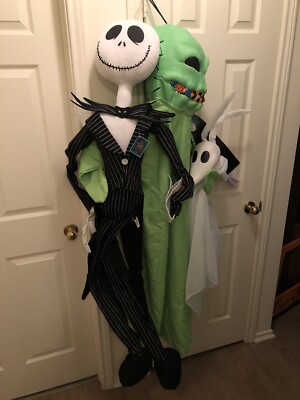 NEW SET OF 3 TIM BURTON NIGHTMARE BEFORE XMAS Halloween Deco Prop ...