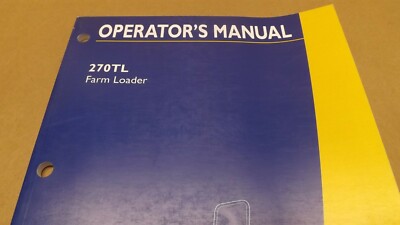 New Holland 270TL Farm Loader Operator’s Manual | eBay