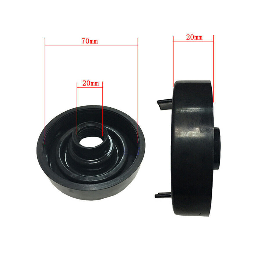 2pcs 70mm Rubber Car Headlight Dust Cover Retrofitting Bulbs Seal Caps ...