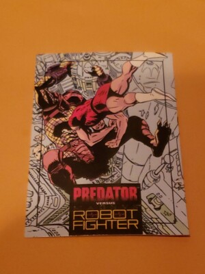 1992 Wizard Magazine Predator VS Robot Fighter Trading Card Valiant ...
