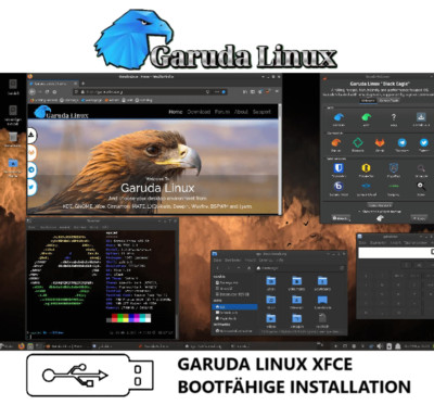 GARUDA XFCE LINUX 24.04.28 BOOTFÄHIGE USB STICK INSTALLATION! | eBay.de