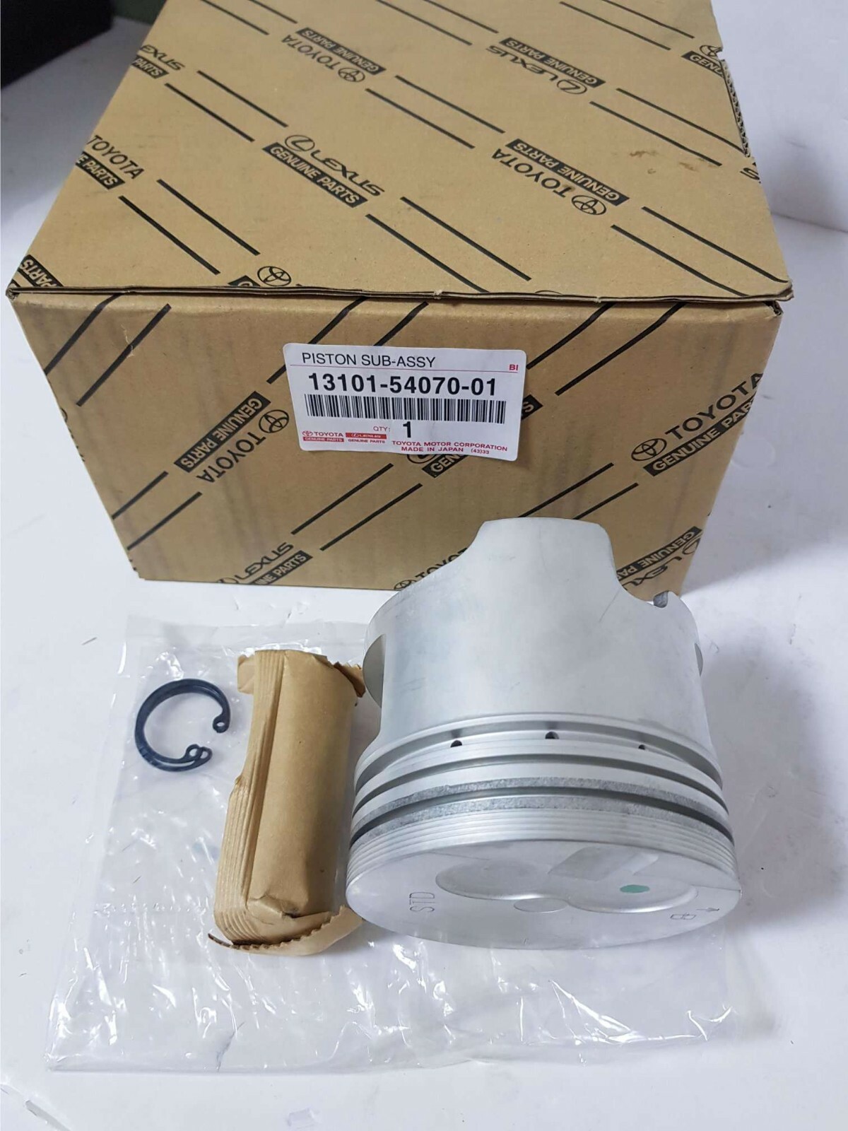 Toyota Genuine 13101-54070-01 Piston Sub-Assy W/Pin 131015407001 OEM | eBay