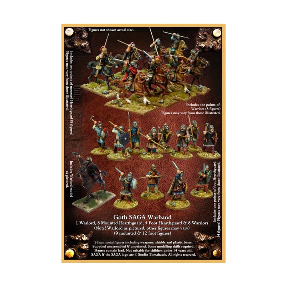 Gripping Beast Saga Mini 28mm Goth Starter Warband SW | eBay