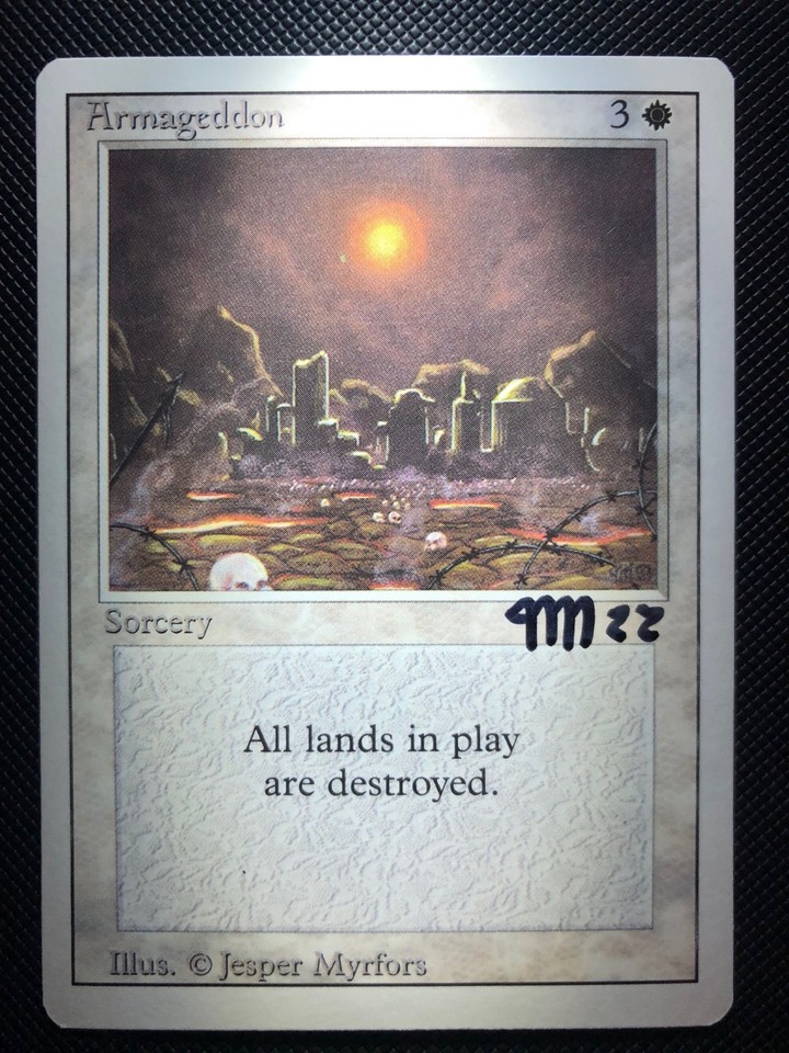 MTG Revised ARMAGEDDON Artist Proof w/art painted 1/1 AP | eBay