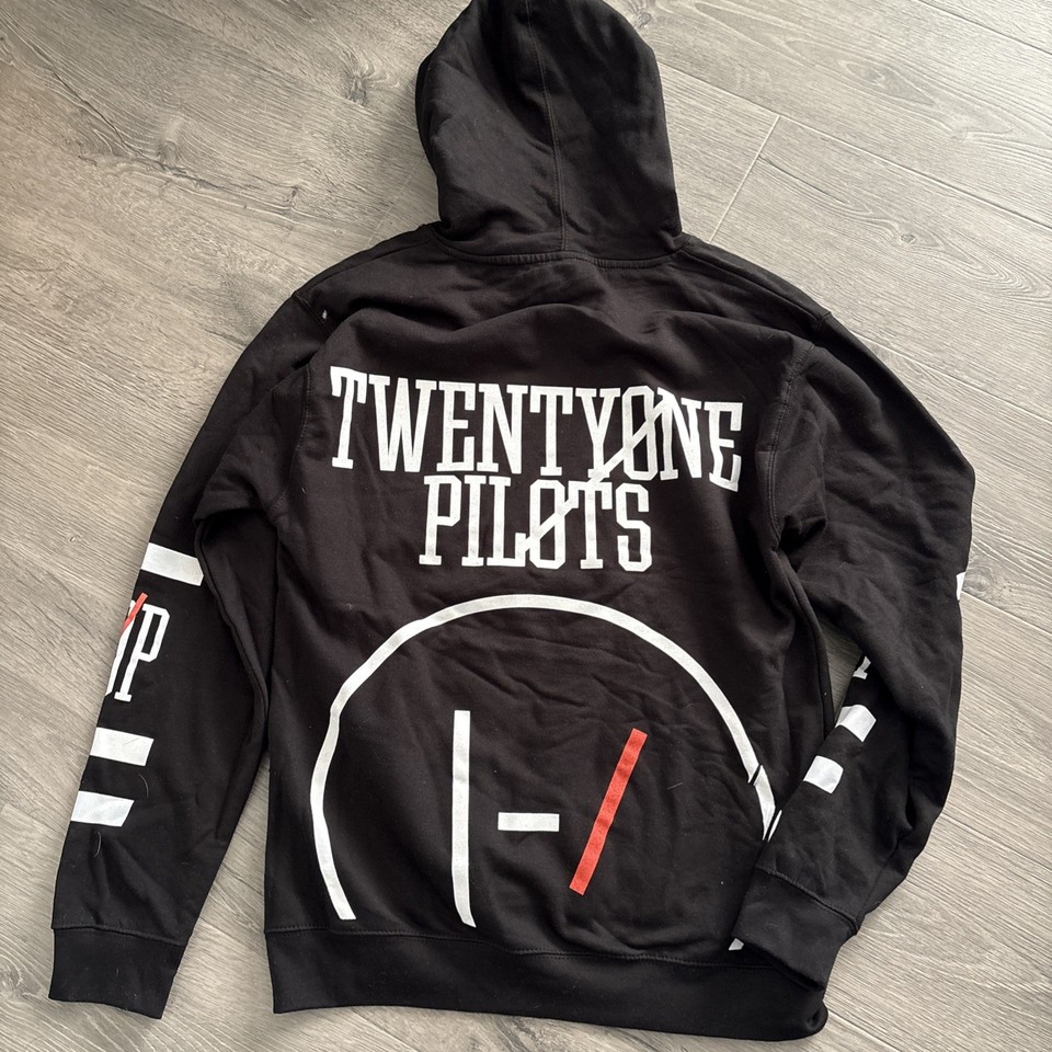 Twenty One Pilots Black Hoodie Band Logo Graphic Pullover Size Medium ...