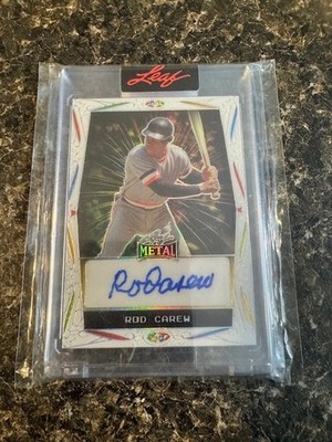 2023 Leaf Metal Rod Carew Encased Auto # 1/4 #EA-RC1 Twins | eBay