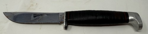Case Fixed Blade Knife 366 Stacked Leather Handle USA | eBay