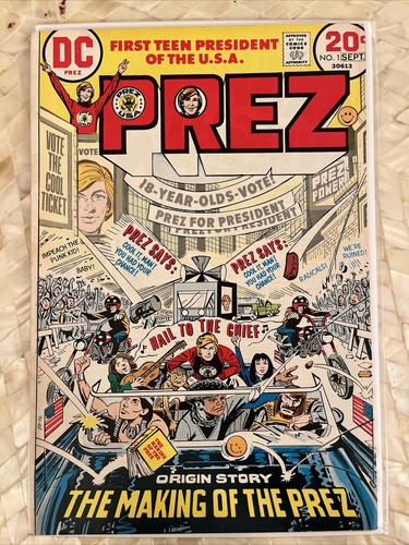 Prez #1 - DC Comics First Teenage President!!! | eBay