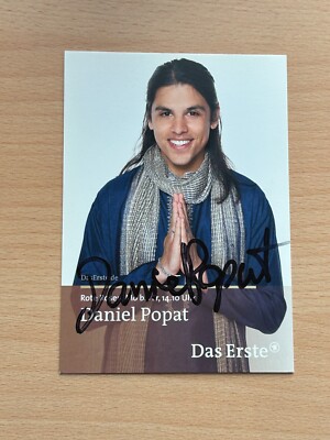 Daniel Popat - Rote Rosen - Autogrammkarte original signiert - #32057 ...