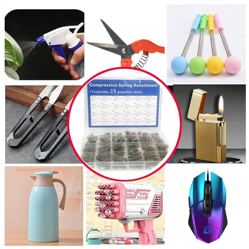 Compression Springs Assortment Kit, 420 Pcs, 24 Sizes Stainless Steel ...