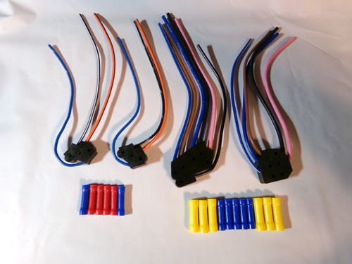 80s GM Power Window Door Lock Switch Plug Connectors Pigtails Set C10 ...