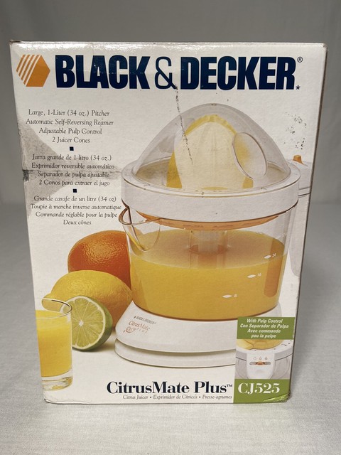 Black & Decker CJ525 CitrusMate Plus Citrus Juicer for sale online | eBay