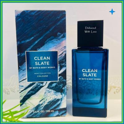 Bath & Bath Works CLEAN SLATE Cologne Men's Perfume 3.4 oz 100 mL NEW ...
