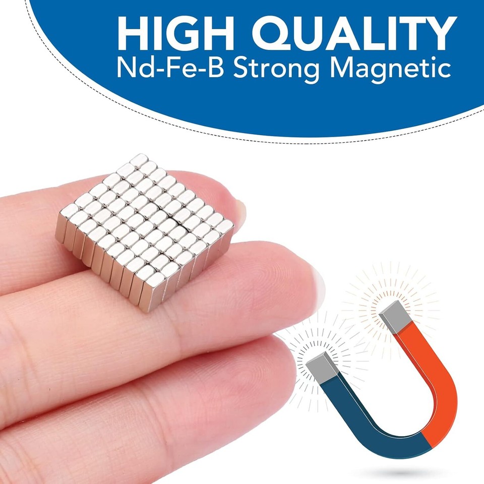 100pcs-1pc Super Strong Magnets Block Rectangular Neodymium Magnets ...