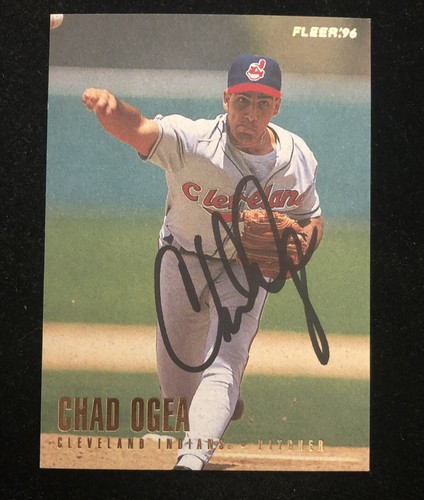 CHAD OGEA 1996 FLEER AUTOGRAPHED SIGNED AUTO BASEBALL CARD 94 | eBay