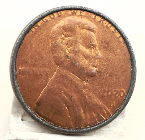 2020 D Error penny Coin Smooth Copper Rim Double DEEP Both Sides, flat ...