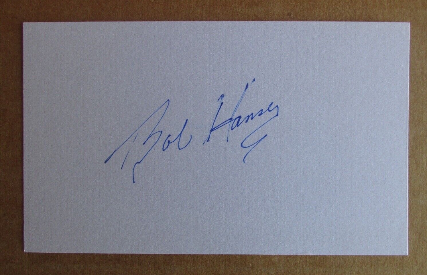 BOB HANSEN SIGNED AUTOGRAPH 3X5 INDEX CARD MLB 1974-76 MILWAUKEE ...