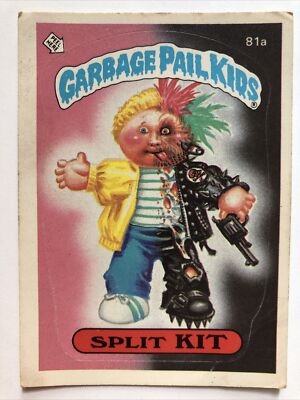 Garbage Pail Kids Topps 1985 Sticker Original Series 2 Split Kit 81a ...