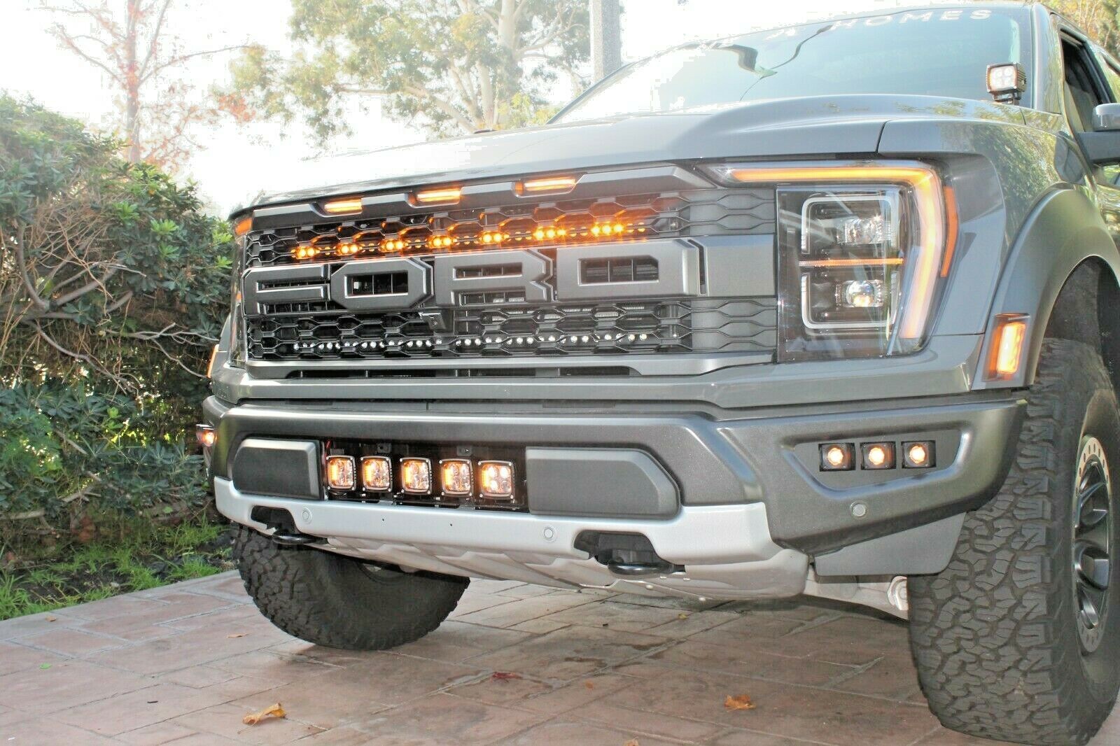 2021 GEN3 FORD RAPTOR LED M&R FOG LIGHT KIT 120w WHITE and AMBER DRL | eBay
