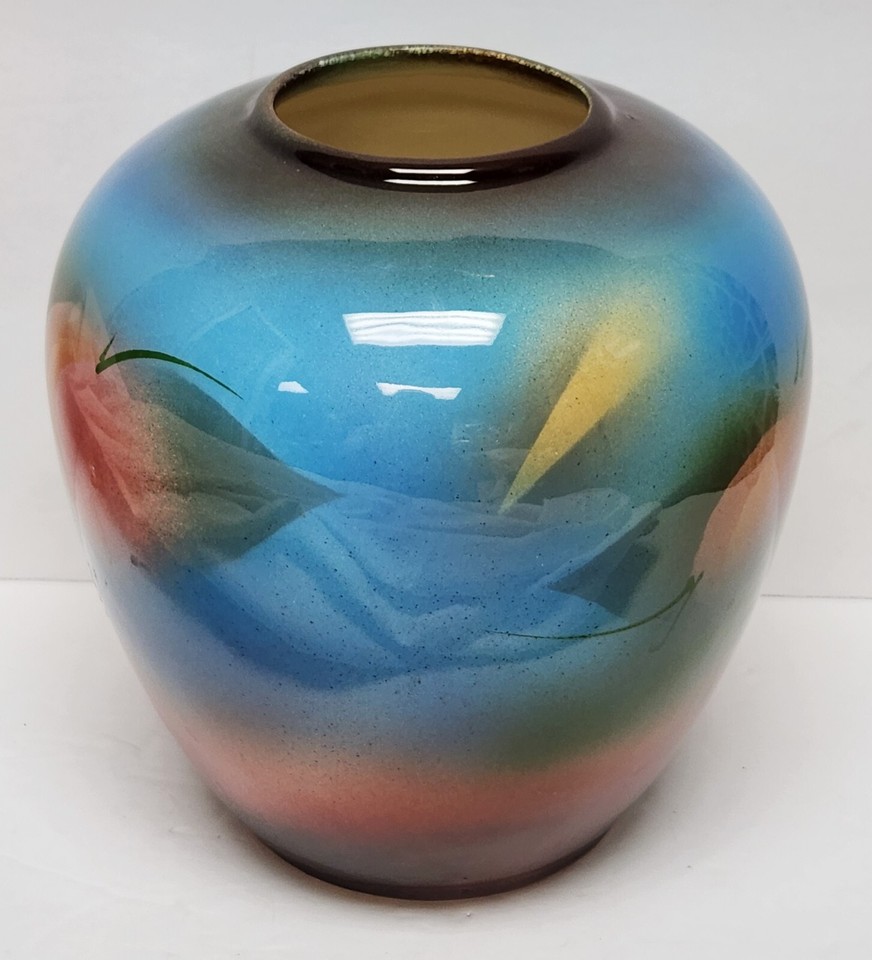 Vintage 1980's Authentic Judith Stiles Southwestern Glazed Ceramic Vase ...