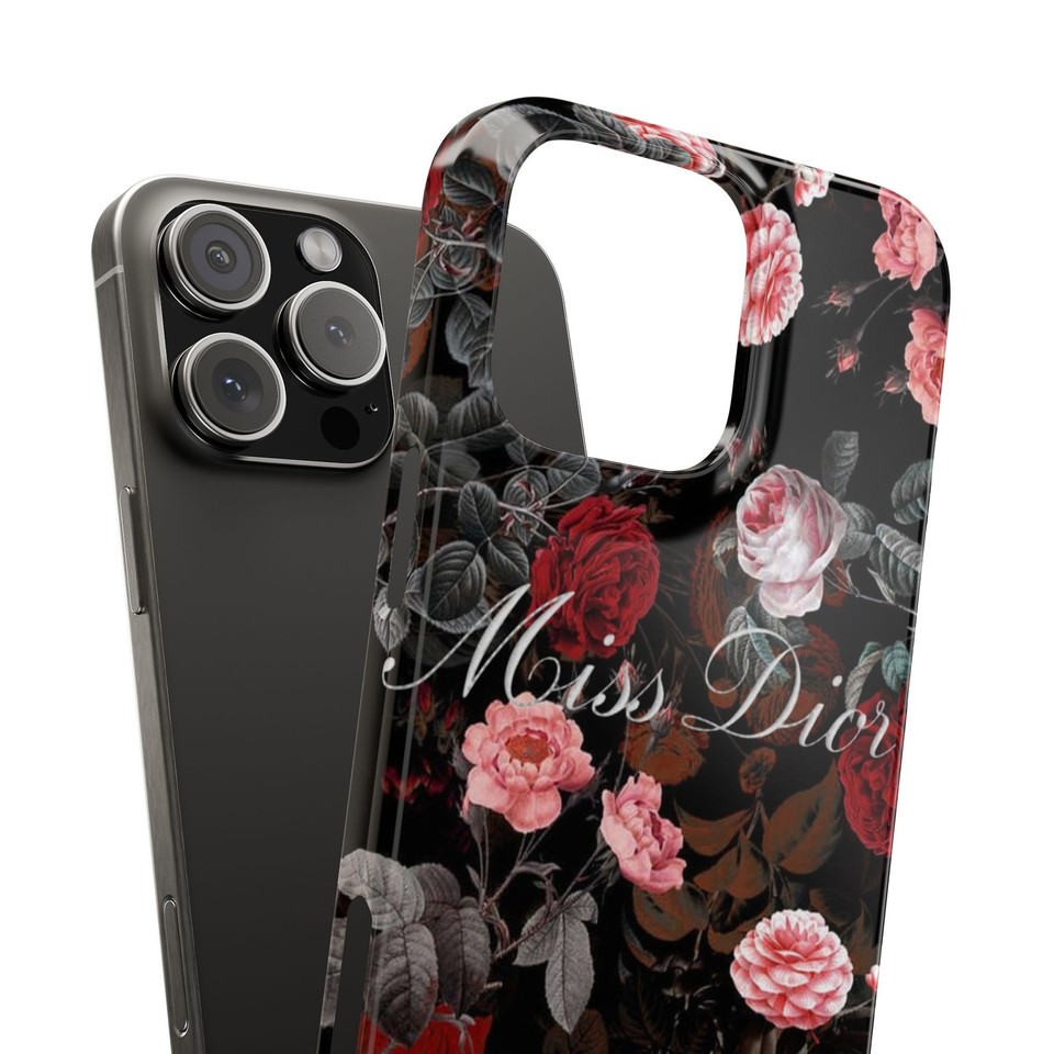 Elegant Floral Slim Phone Cases, Stylish Mobile Covers for Women, Cute ...