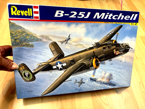 Revell, B-25J Mitchell Bomber Model Kit #85-5512, Scale 1:48, Open Box ...