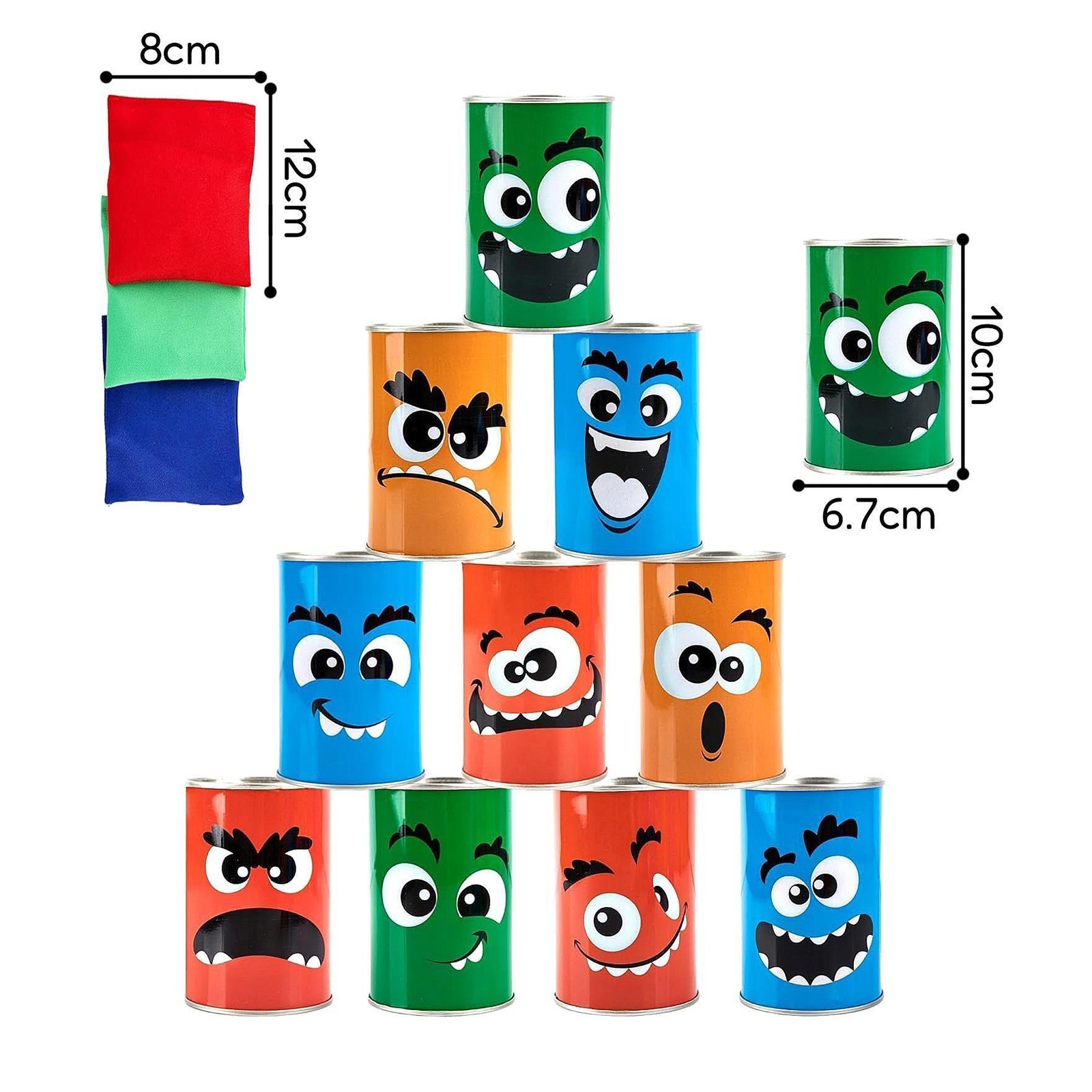 Tin Can Alley Game Kids Garden Party Outdoor Indoor Carnival Sports Day ...