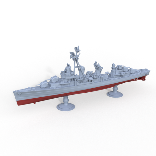 SSMODEL SSC1000729S 1/1000 Model Kit German Z21 Destroyers Z4 1960 FULL ...