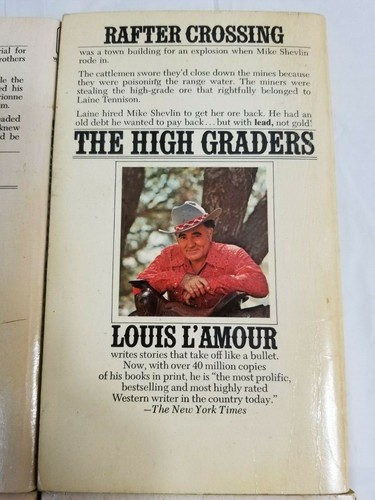 4 LOUIS L'AMOUR Paperback Books Lot #2 BRIONNE, Lost Creek, Radigan ...