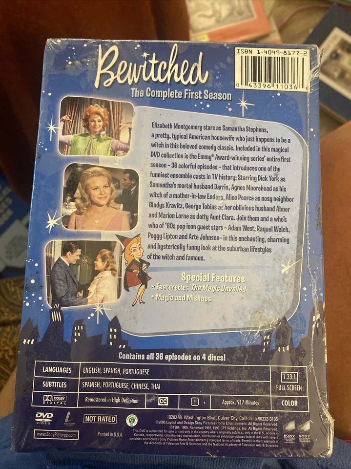 Bewitched - The Complete First Season (DVD, 2005, 4-Disc Set, Colorized ...