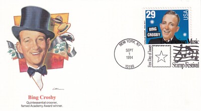 STAMP US SCOTT 2850 "Bing Crosby" 29 CENT 1994 FDC - A | eBay