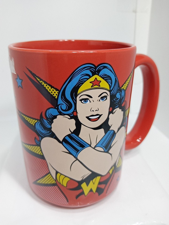 WONDER WOMAN MUG. WONDER WOMAN COFFEE MUG. DC COMICS DECO MUG. B338 | eBay