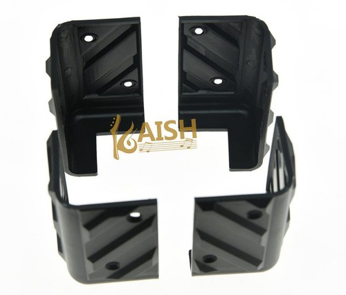 4pcs Large Size Black Plastic Amp Speaker Corner PA Cabinets Amplifier ...