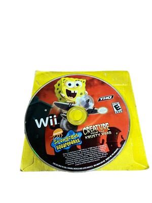 Nintendo Wii Disc Only SpongeBob SquarePants Creature from the Krusty ...