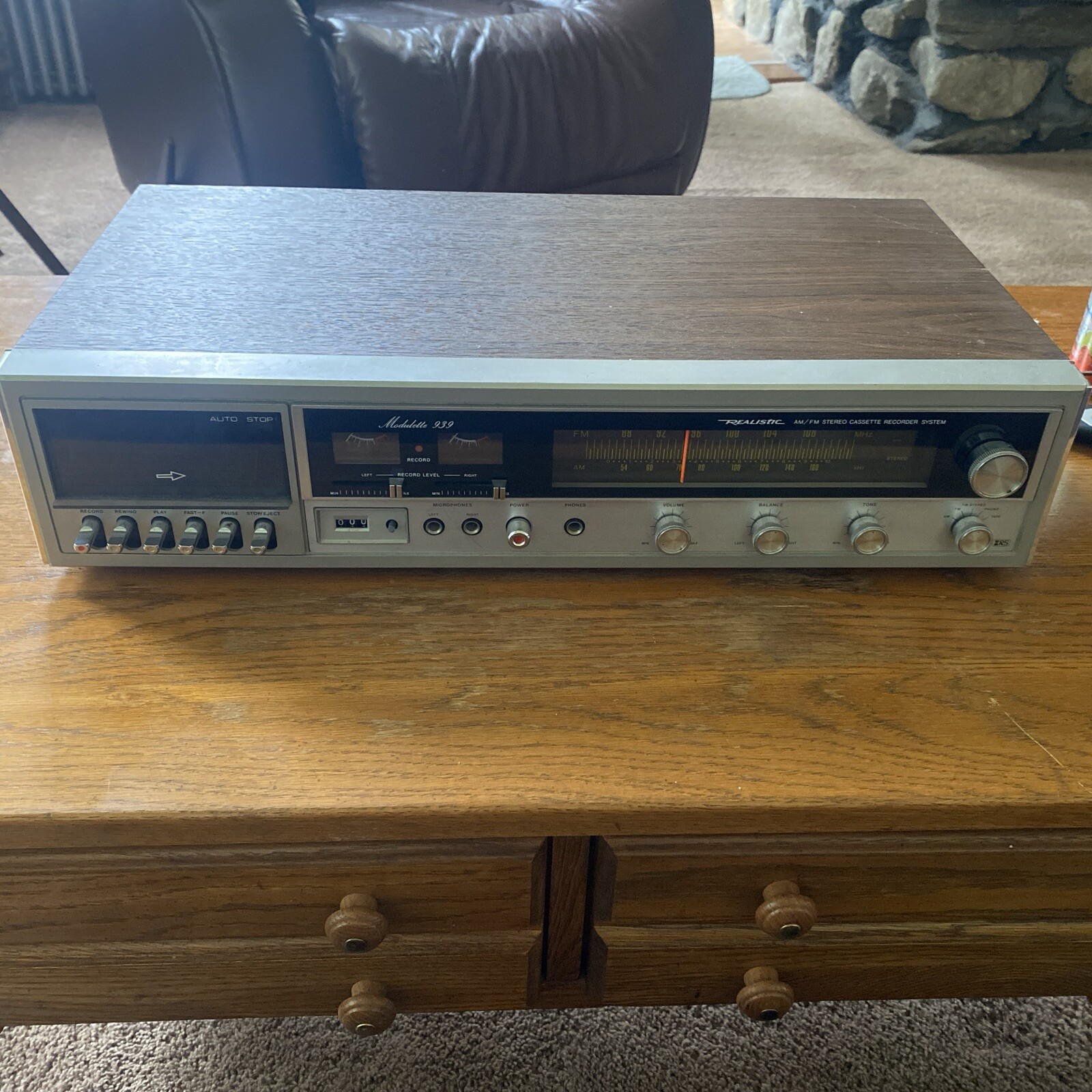 Realistic Modulette-939 AM/FM Stereo Cassette Tape Recorder System 14 ...