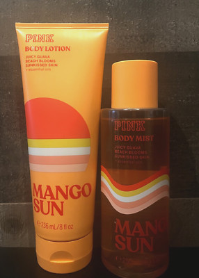 PINK by Victoria's Secret Mango Sun Body Lotion and Mist SET OF 2 | eBay